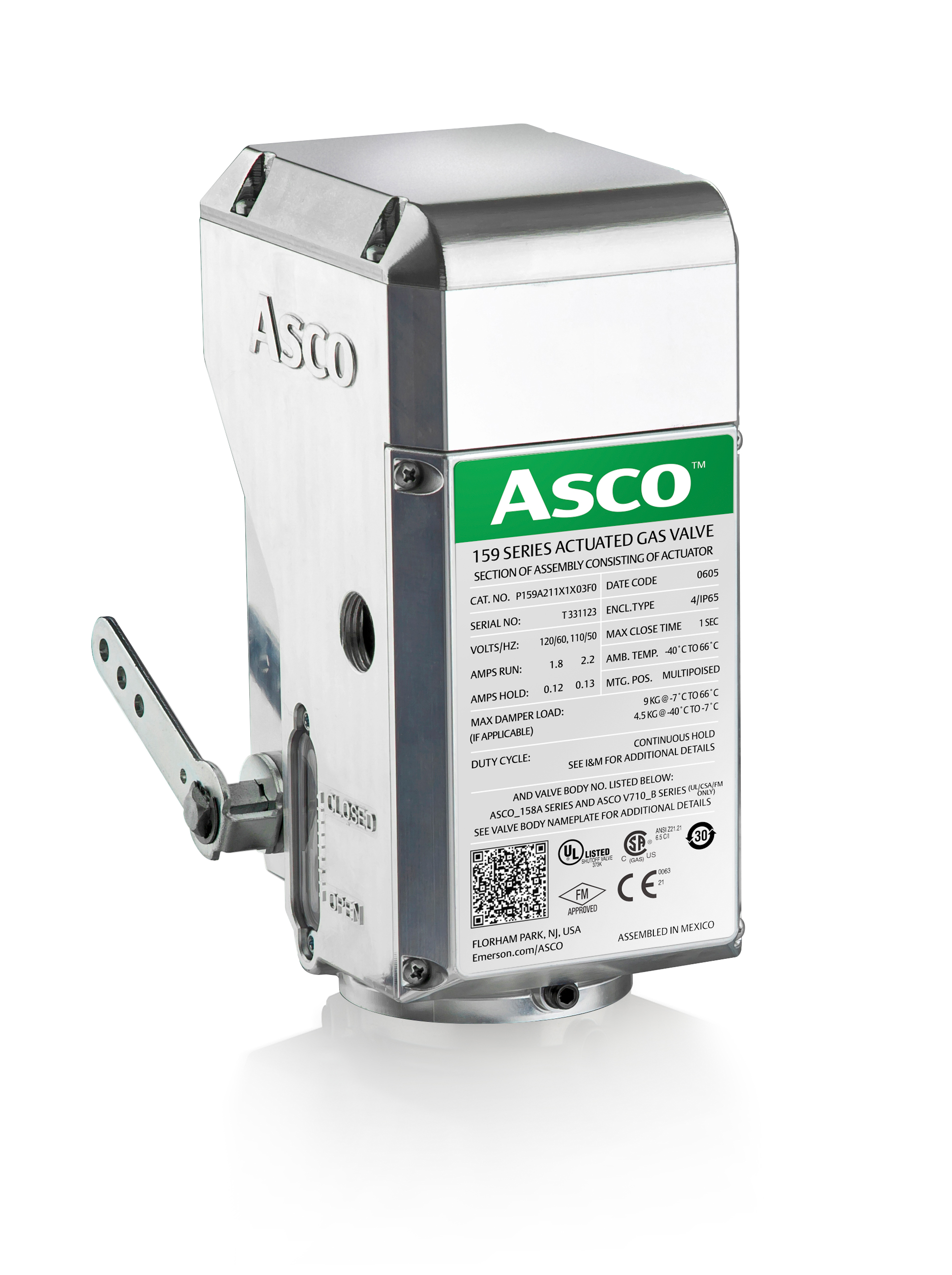 ASCO Series 159 Motorized Actuator